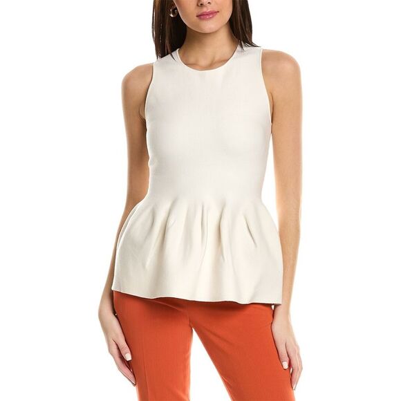 Theory | Tops | Theory Womens Shaped Woolblend Tank White | Poshmark
